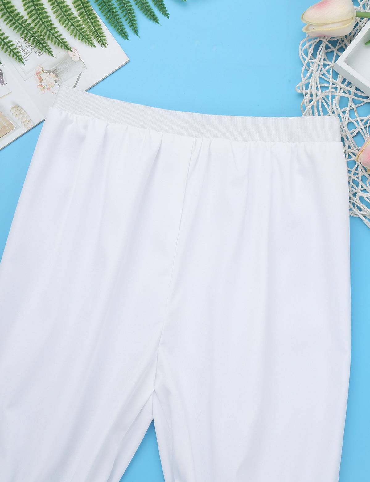 Kids Girls White Victorian Pantaloons Medieval Bloomers